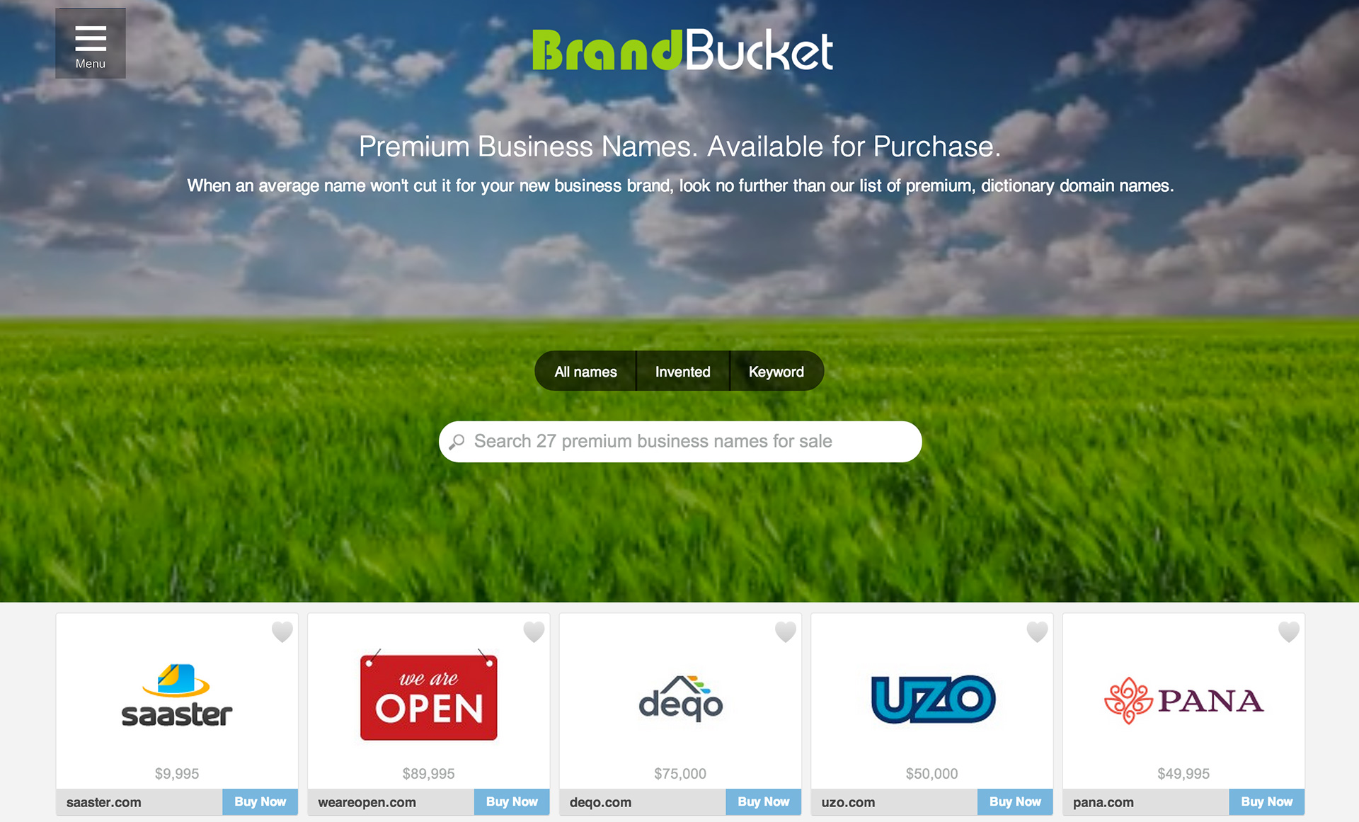 BrandBucket The Largest Brandable Business Names Marketplace brandbucket-the-largest-brandable-business-names-marketplace