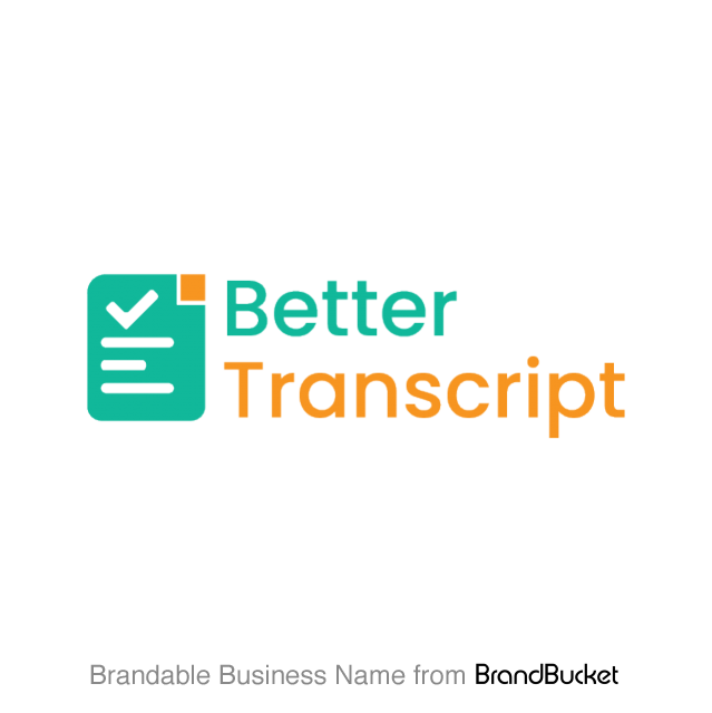 BetterTranscript.com is For Sale | BrandBucket